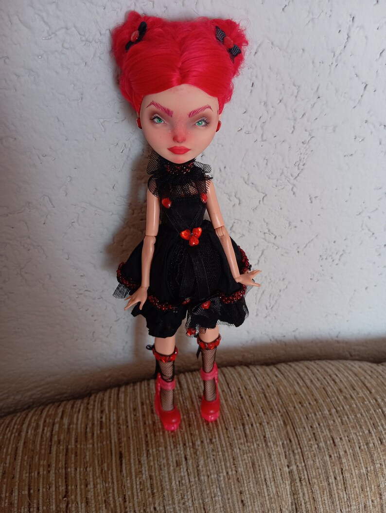 Ever After High Red Queen Ever After High Customized Art Doll One of a ...