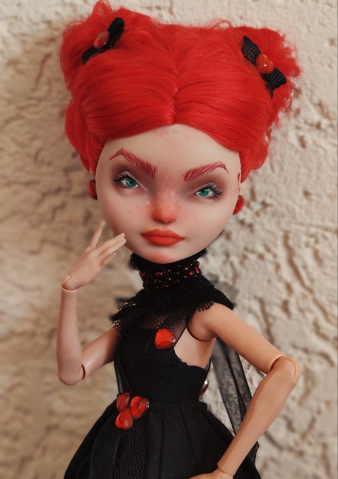 Ever After High Red Queen Ever After High Customized Art Doll One of a ...