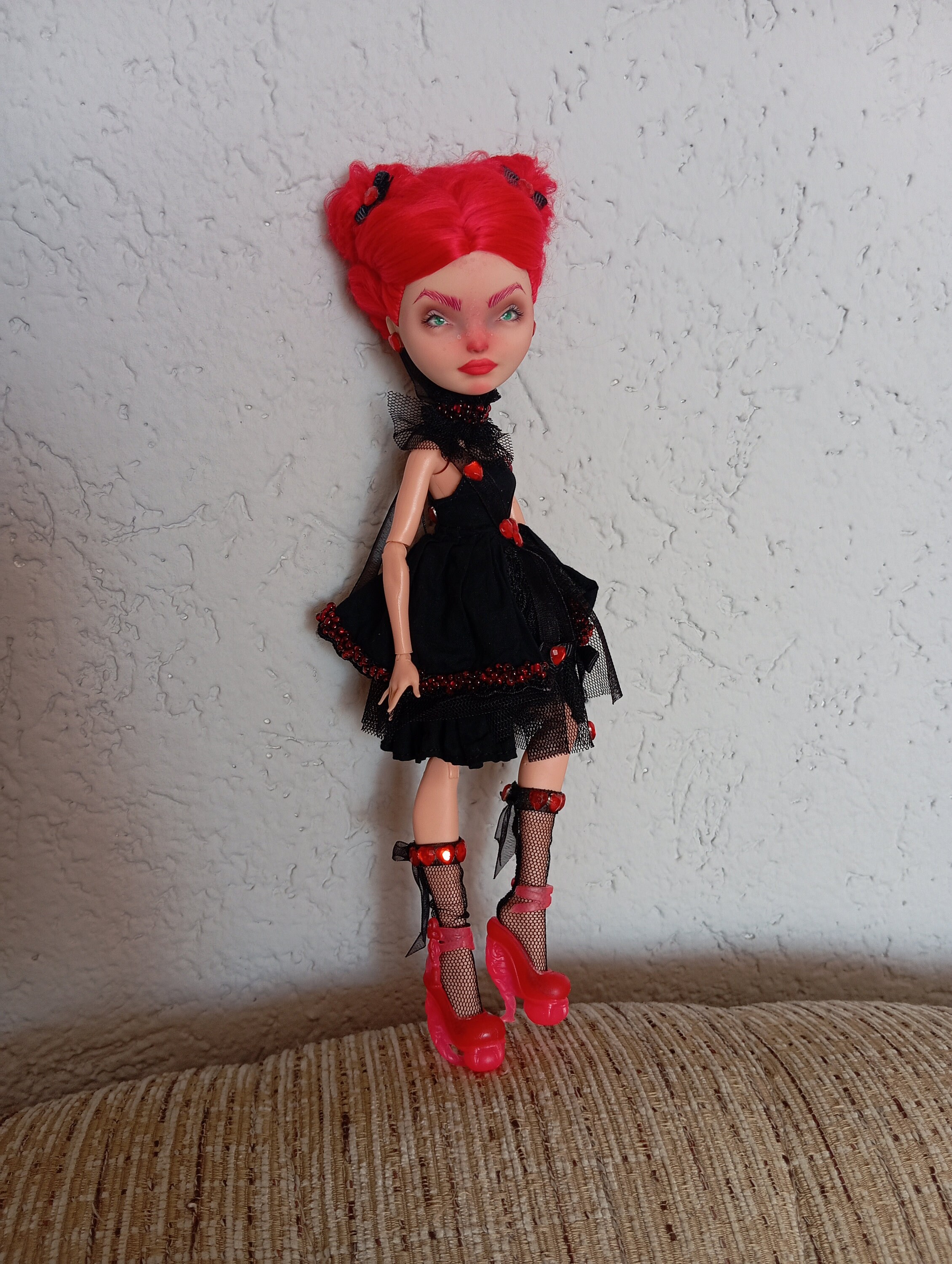 Ever After High Red Queen Ever After High Customized Art Doll One of a ...