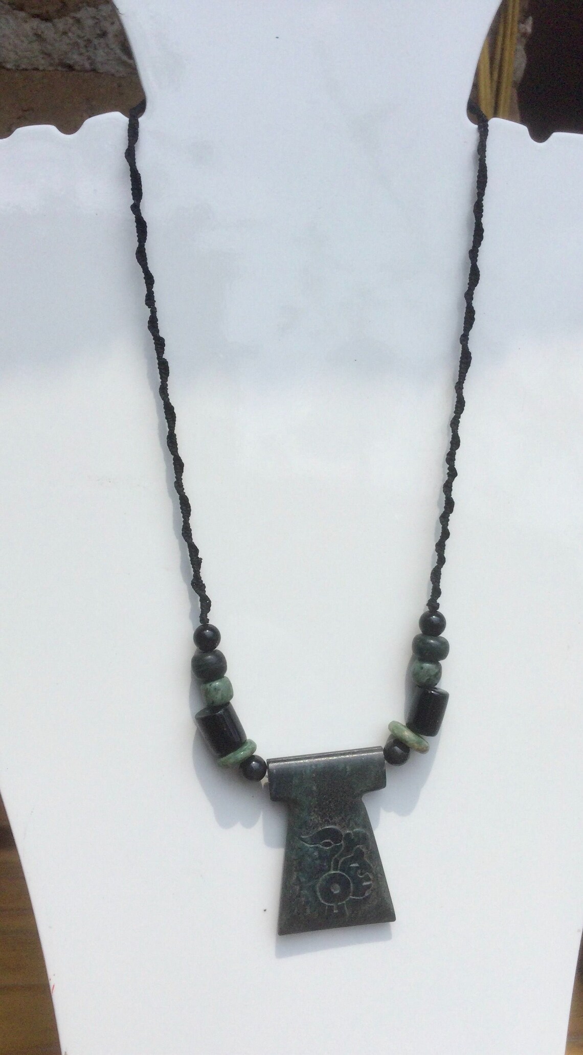 Aztec Eagle Warrior Pendant Carved in Guatemalan Jade,mayan Jade ...