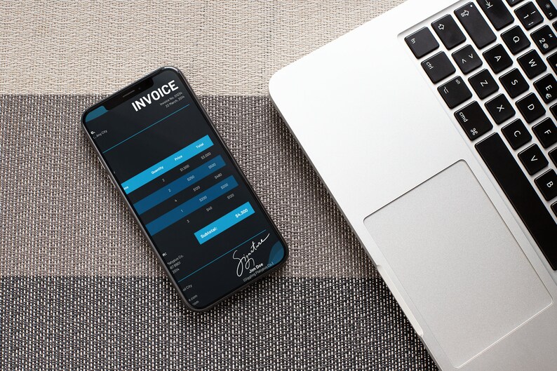 Invoice Template: Digital Work Invoice (PDF) - Etsy
