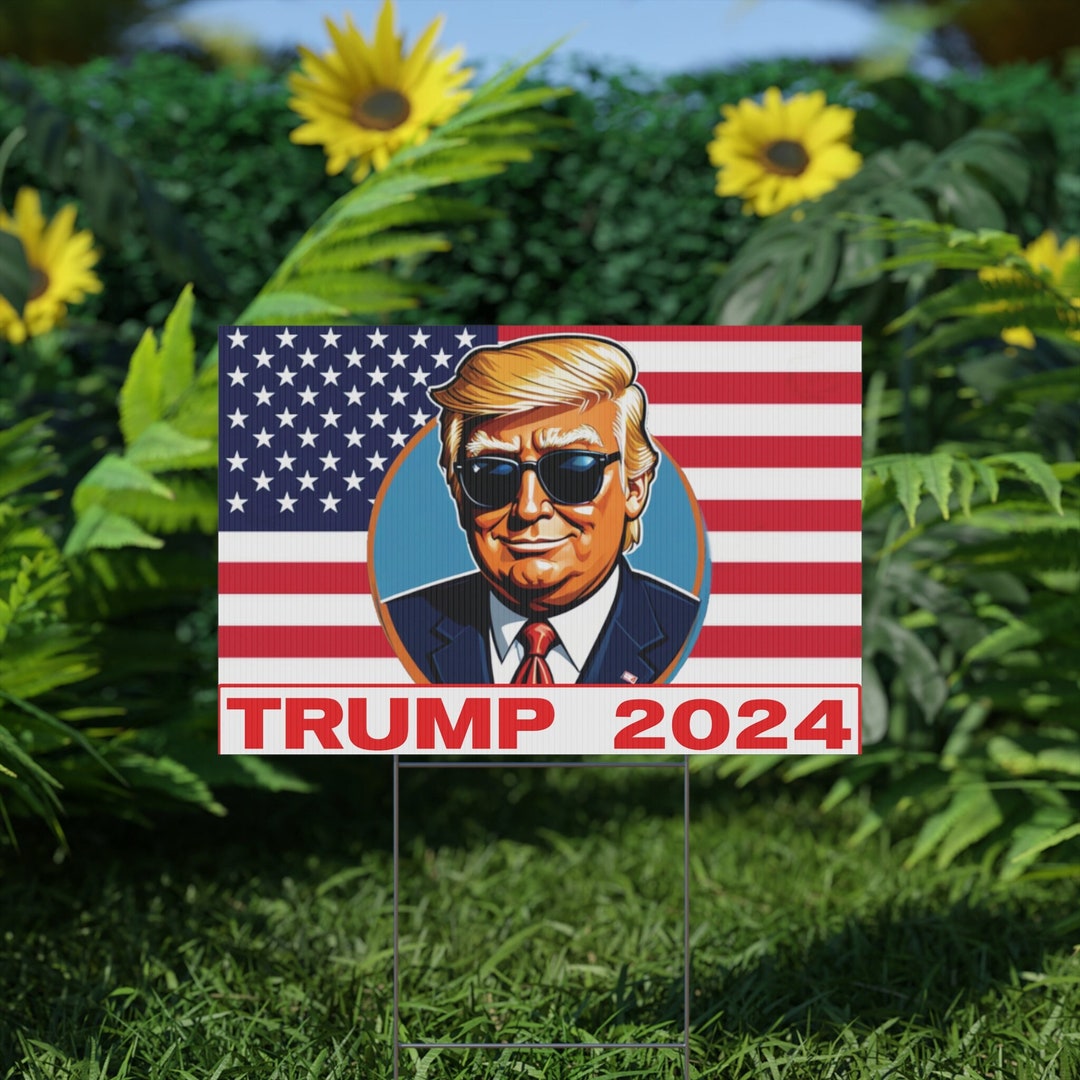 Trump 2024 Campaign Sign, Political Yard Sign, Election Sign, Patriot ...