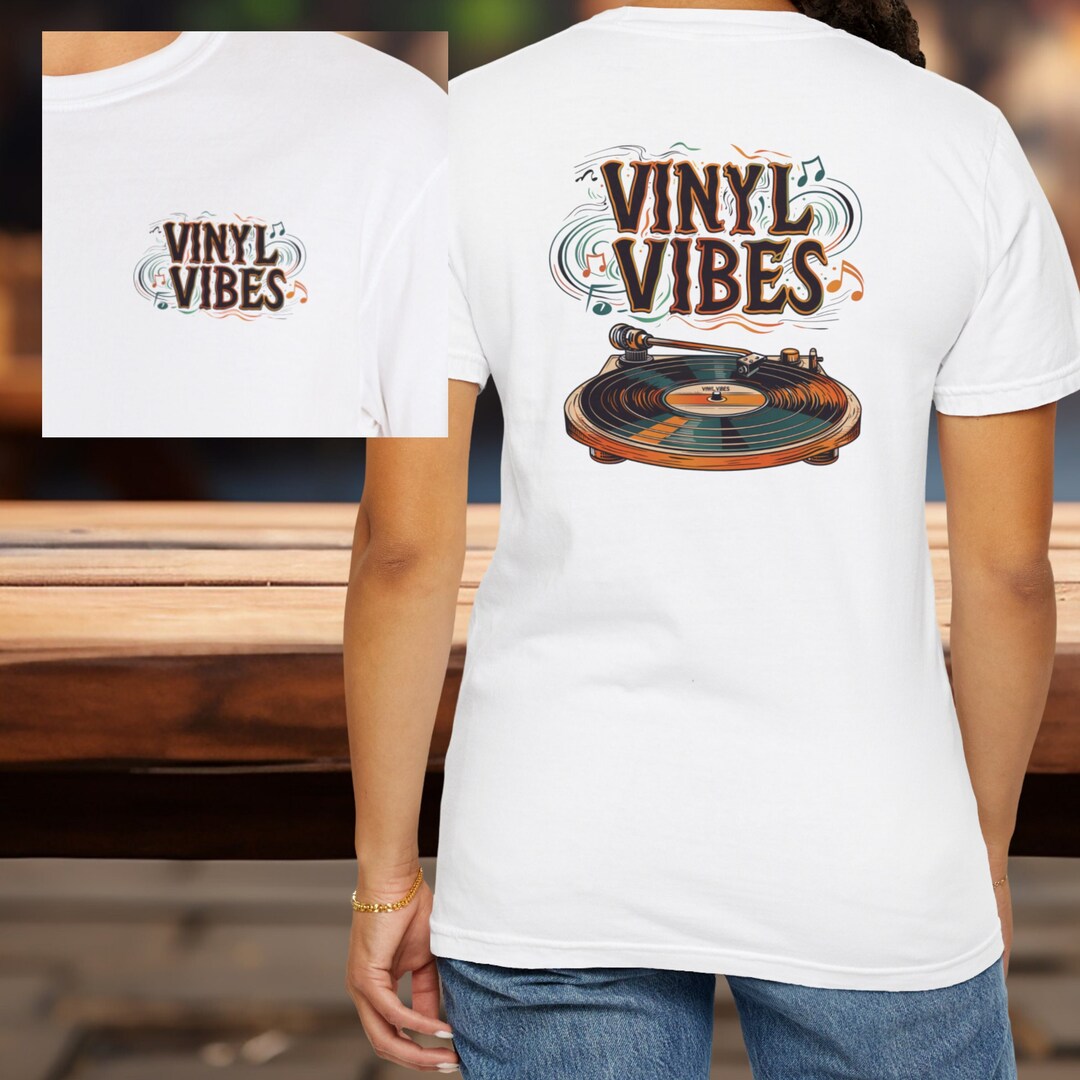 Artsy Turntable Shirt With Vinyl Record Player Tee Gift for Collector ...