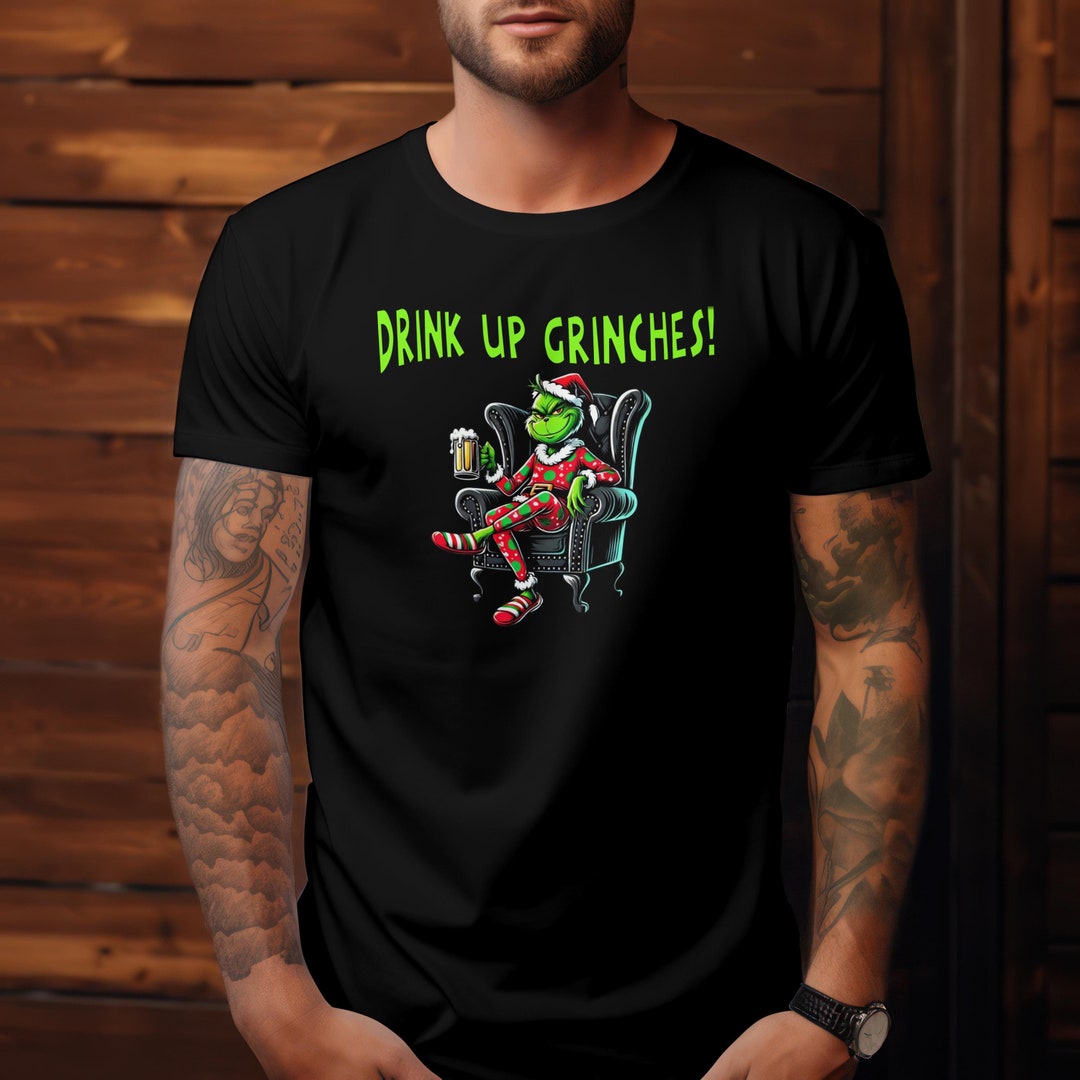 Drink up Grinches Beer Grinch Shirt,grinch Beer Shirt,christmas Grinch ...