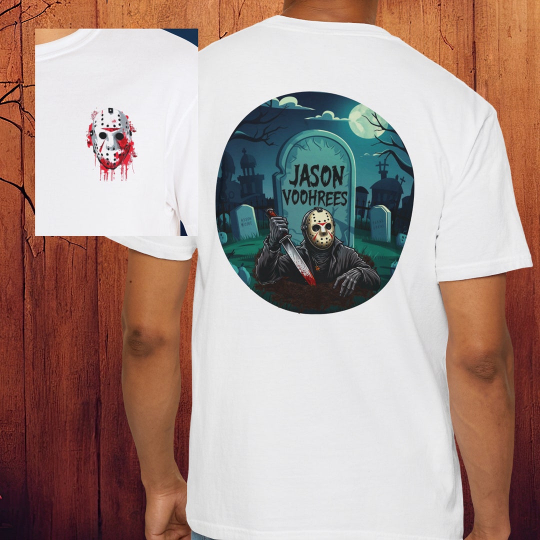 Jason Voorhees Horror Movie Character Halloween 2 Sided Shirt ...