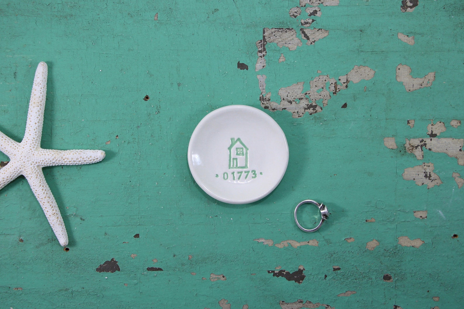 Custom Personalized Trinket Dish, Custom Decorative Tray, House and Zip ...