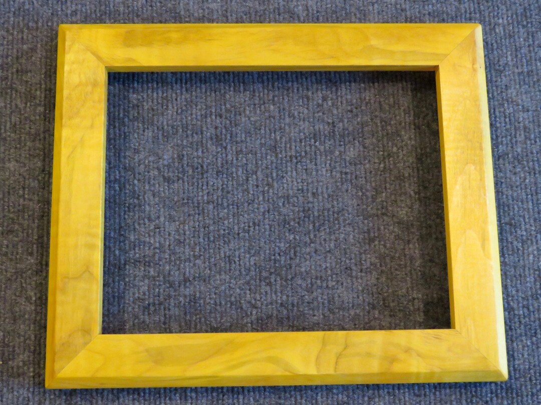 8x10 Curly Maple Picture Frame Yellow Dye YY - Etsy