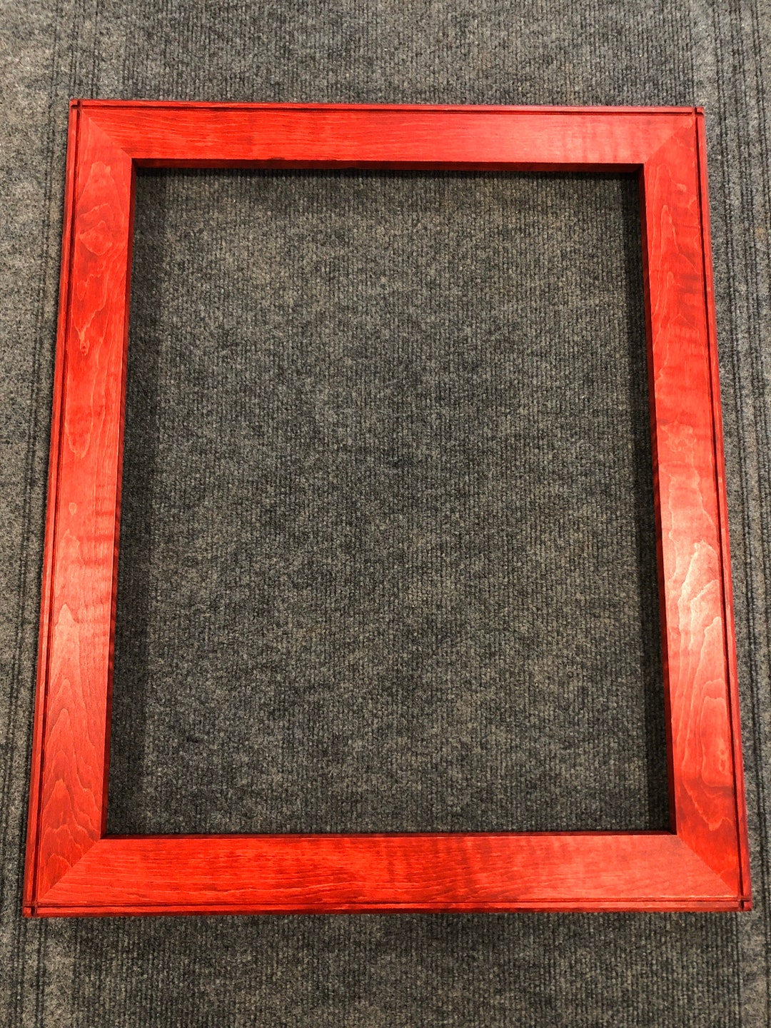 16 X 20 Light Curly Maple Red Dye Picture Frame - Etsy