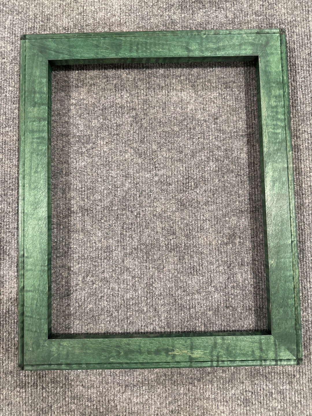 11x14 Curly Maple Green Dye Picture Frame - Etsy