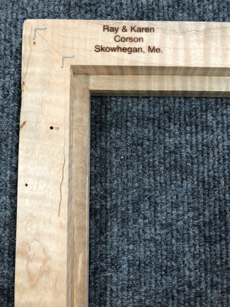 9X12 Curly Maple Light Worm Tracks Picture Frame CM22 - Etsy