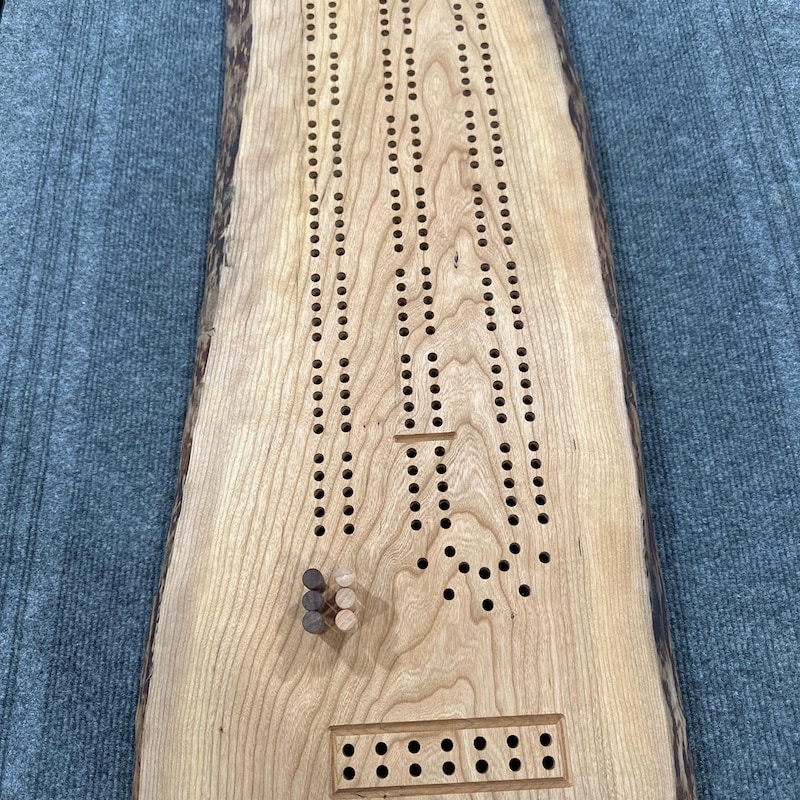 Rustic Cribbage Board - Etsy