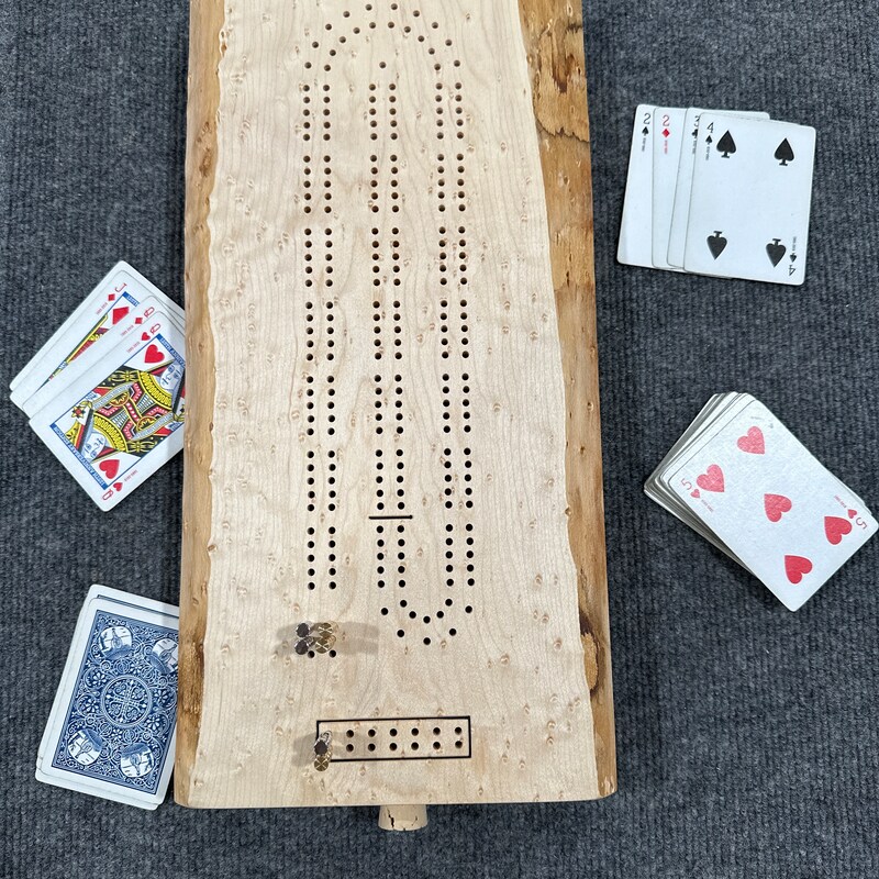 Rustic Cribbage Board - Etsy