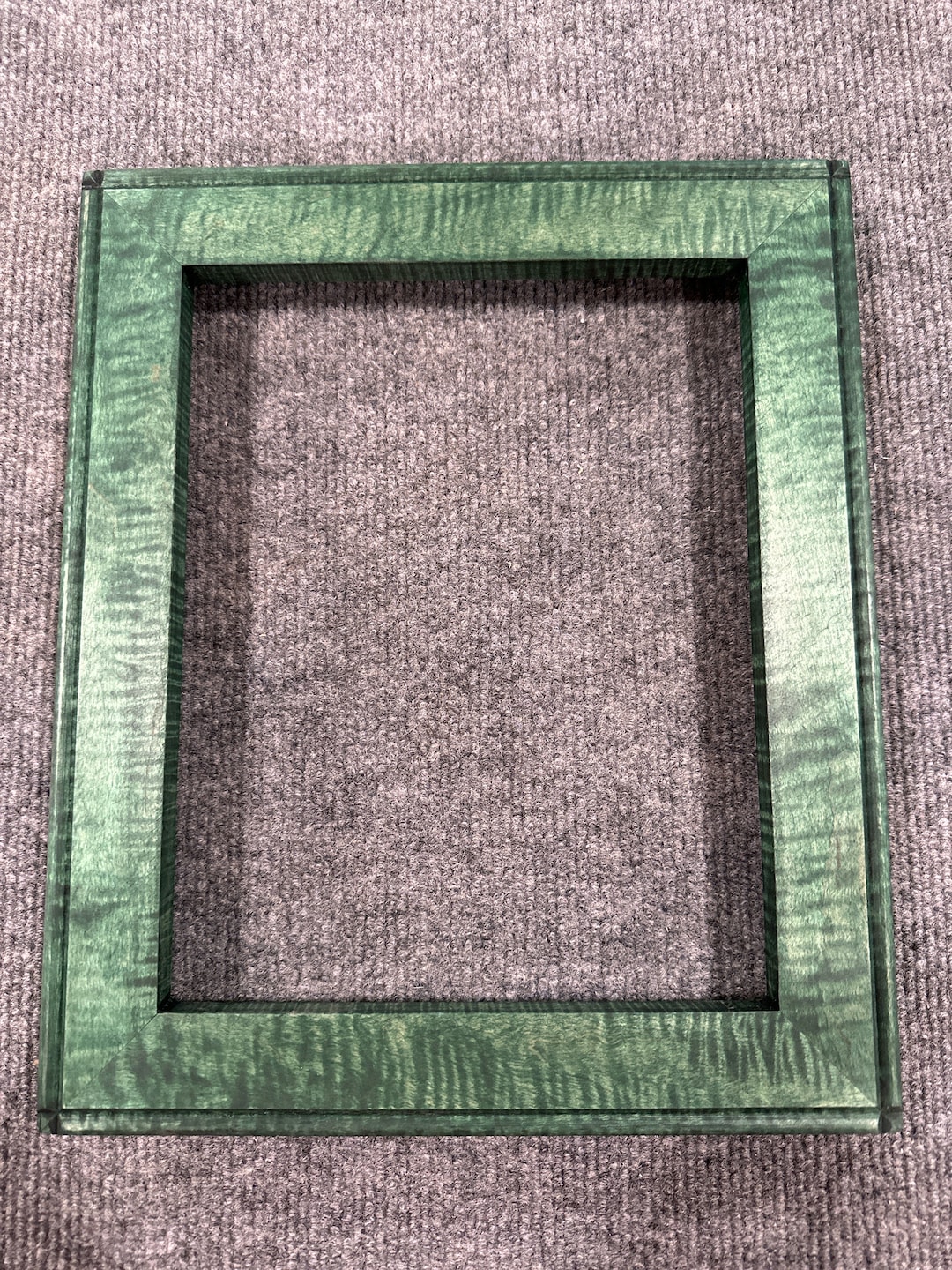 8x10 Curly Rock Maple Picture Frame Green Dye - Etsy