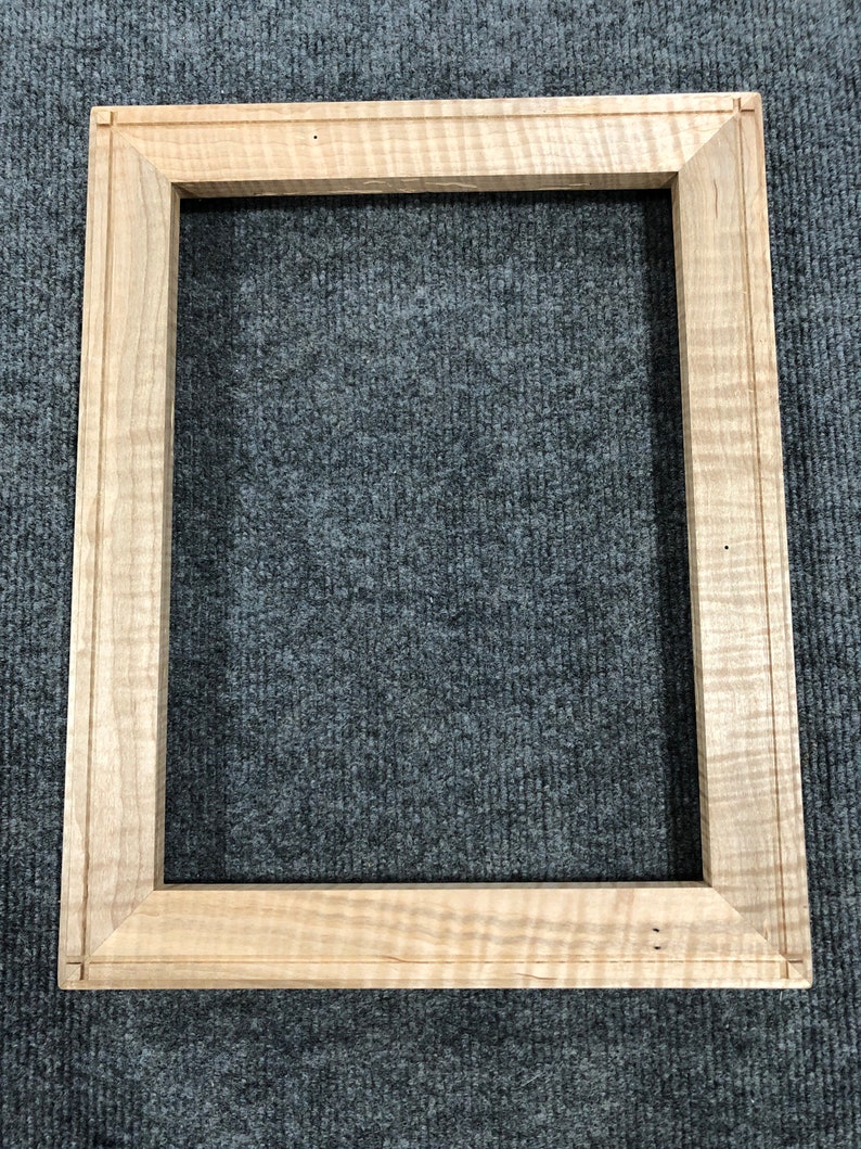 9X12 Curly Maple Light Worm Tracks Picture Frame CM22 - Etsy