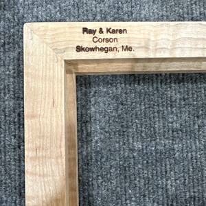 5 X 7 Curly Maple Picture Frame - Etsy