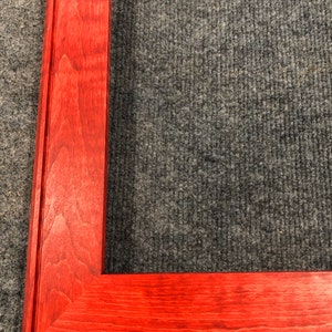 16 X 20 Light Curly Maple Red Dye Picture Frame - Etsy