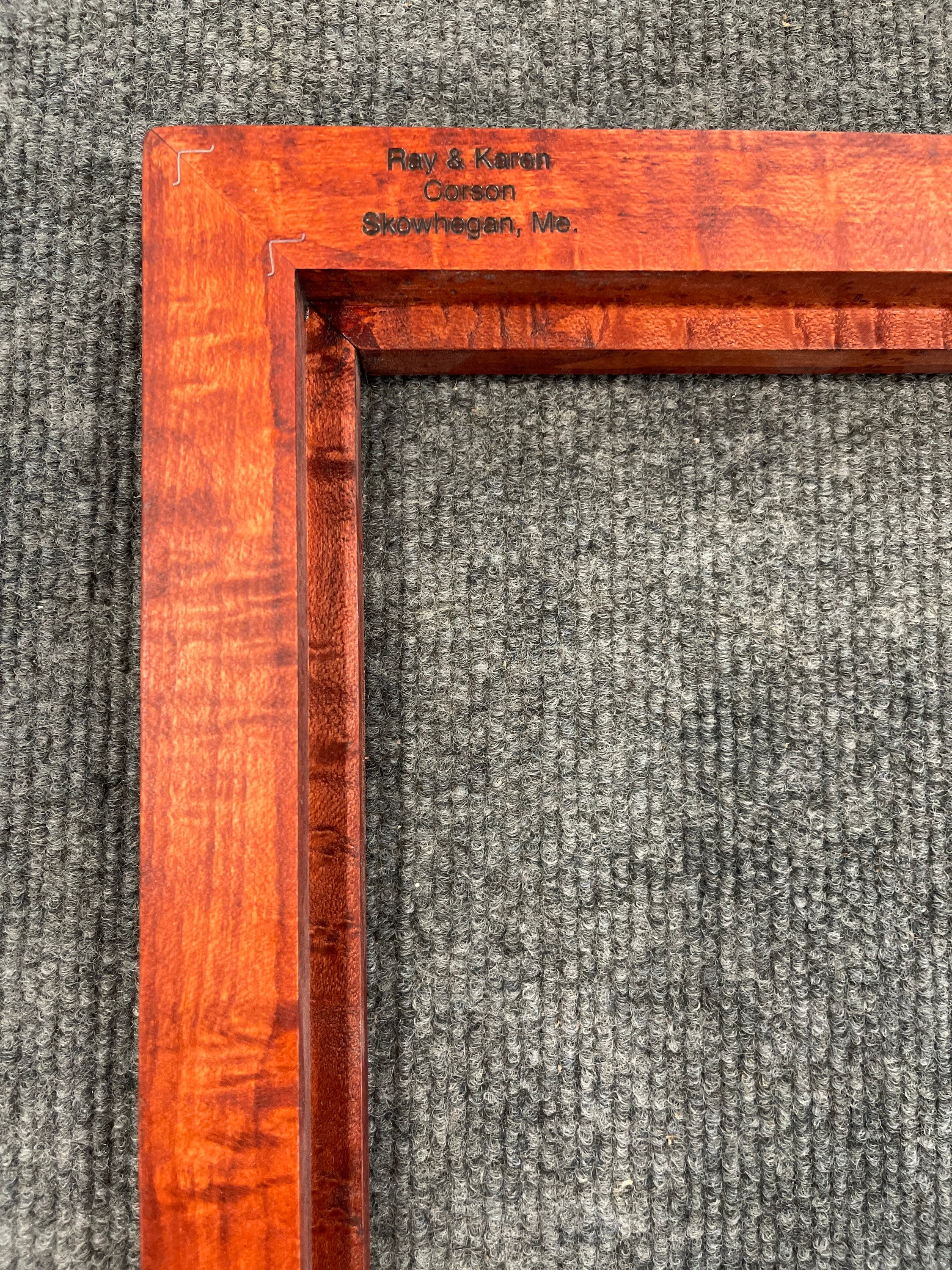 Materials Frames 11x14 Curly Spalted Maple with Reddish Brown Dye ...