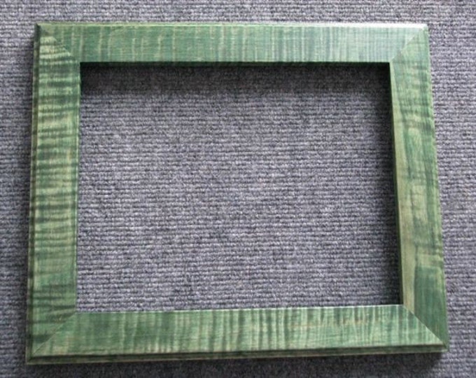 8x10 Curly Maple With Green Dye Picture Frame - Etsy