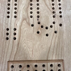 EXTRA LARGE Cherry Cribbage Board With Live Edge Real Wood Great Gift ...