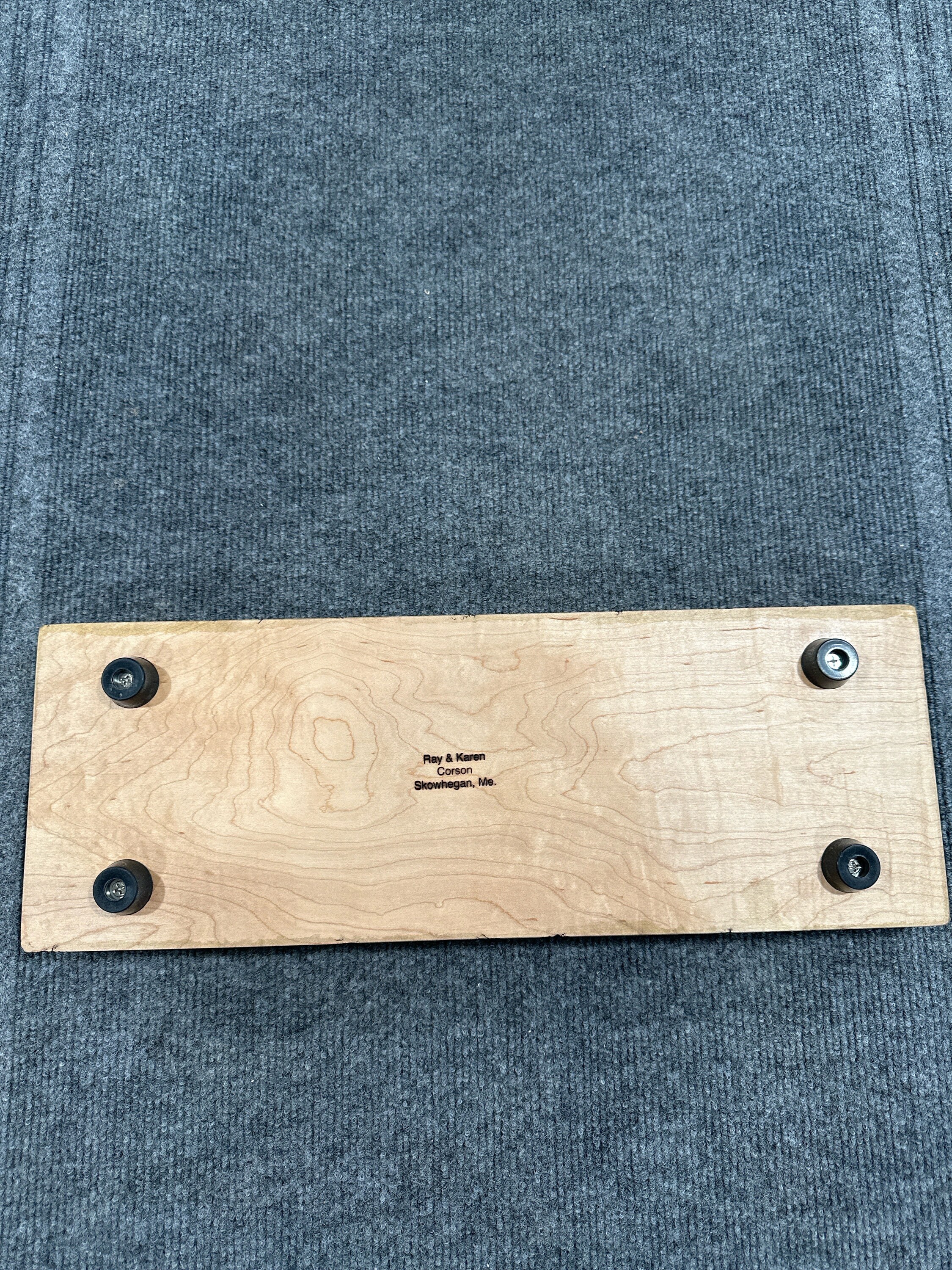 2 Player Maple Cribbage Board Fractal Burn With Peg Storage B - Etsy