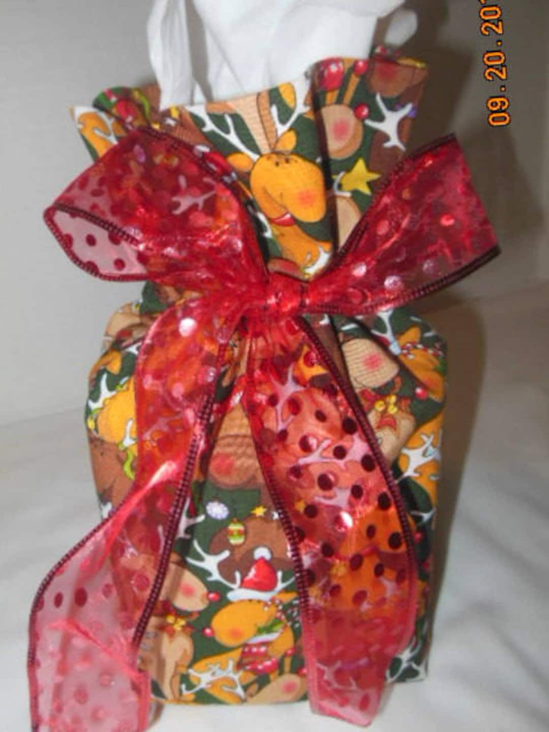 Reindeer Christmas Tissue Box Cover - Etsy UK
