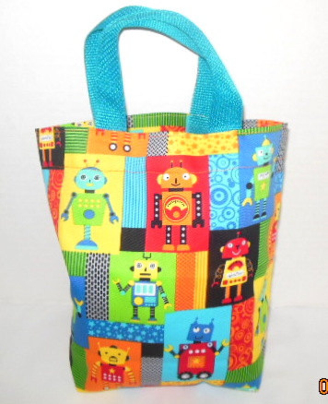 Robots Tote/purse/beach/party Favor Bag/easter Basket - Etsy
