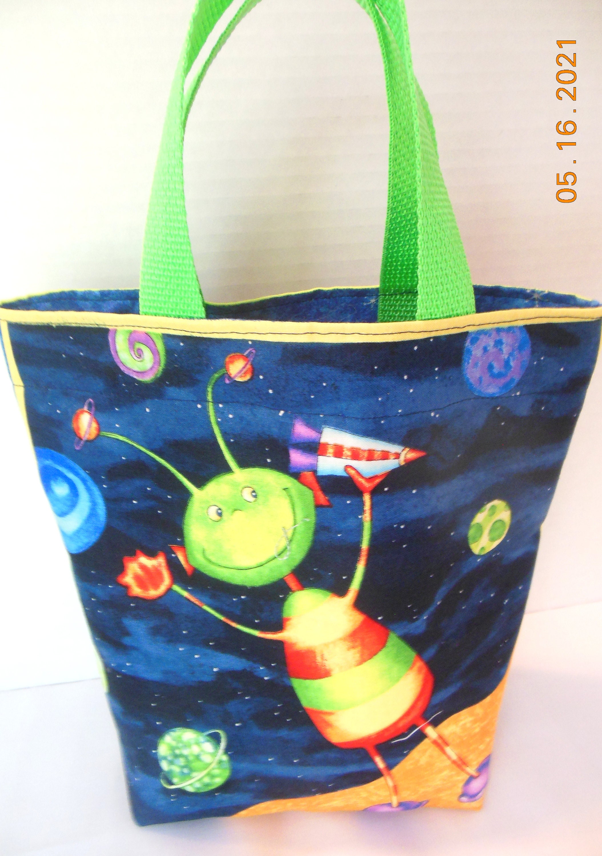 Planets and space guys/aliens Tote Bag Lunch Bag Gift Bag | Etsy