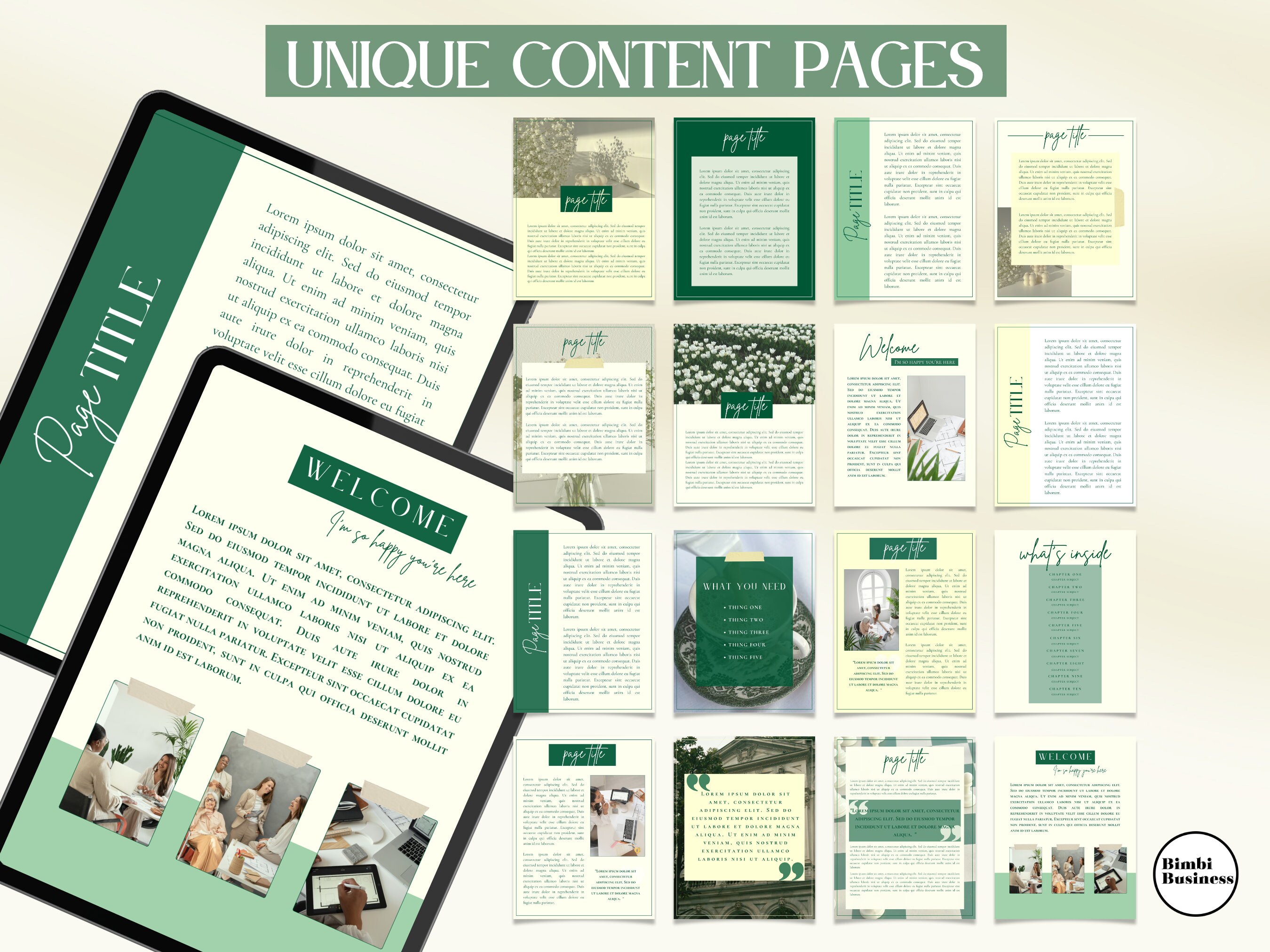 EBOOK TEMPLATE With GREEN Background, Ebook Template Canva, Ebook Pdf ...