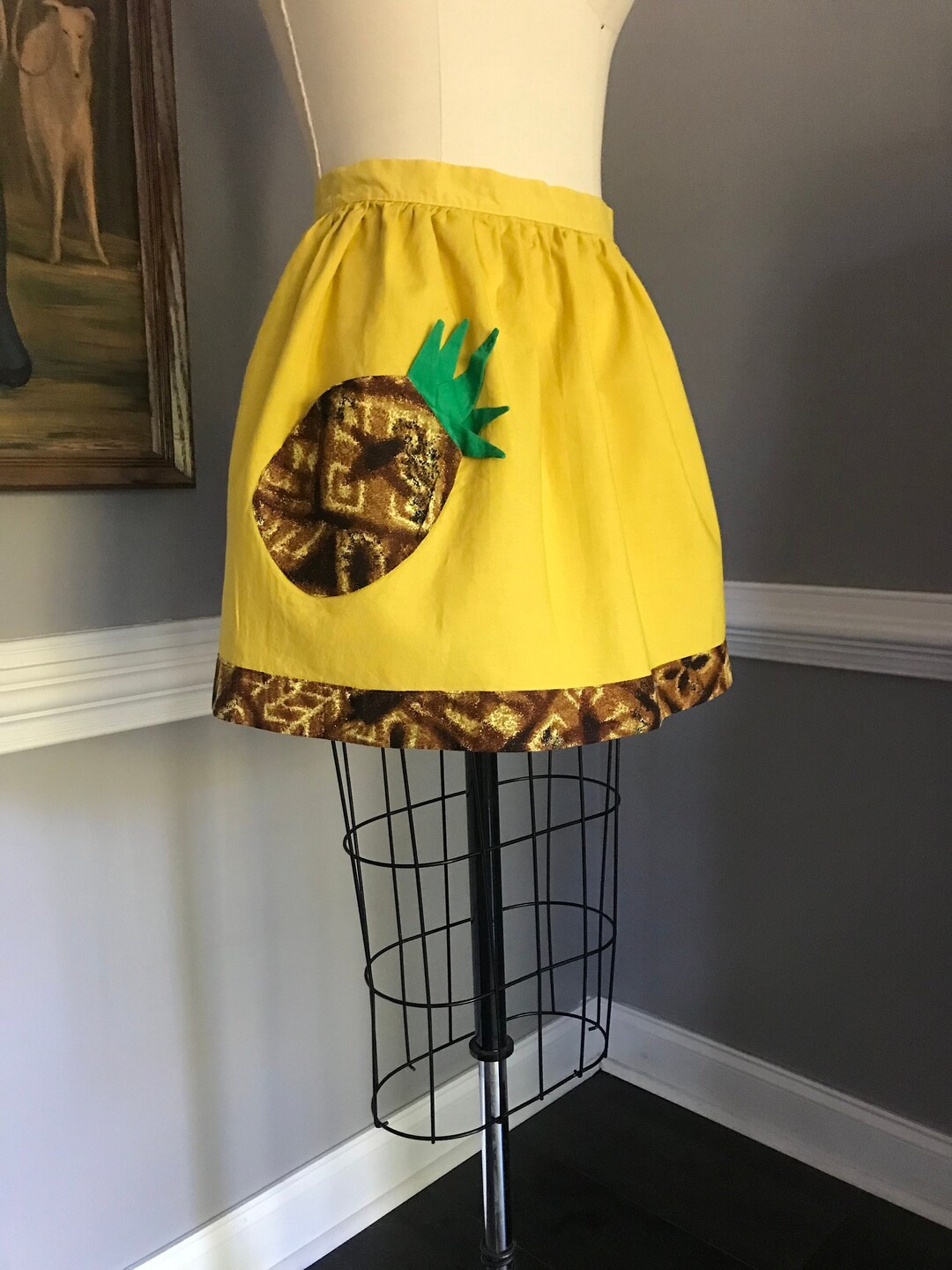 Vintage Pineapple Pocket Tiki Pinup Half Apron Cutest Novelty Apron - Etsy