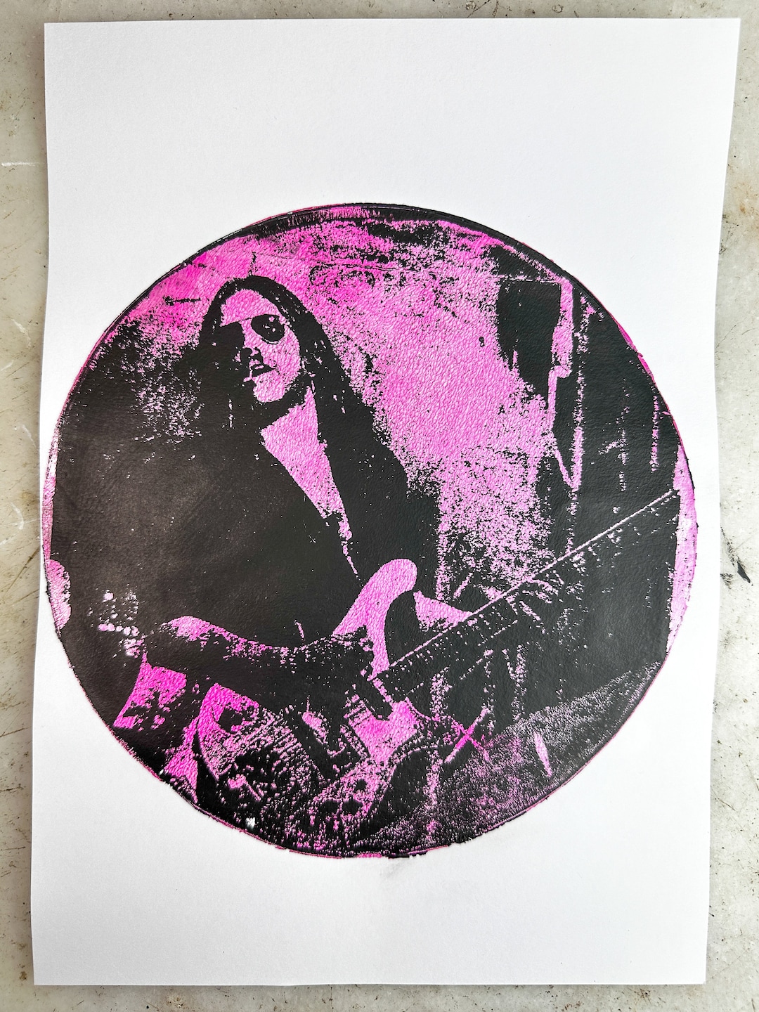 1/1 Handmade Lemmy Motorhead Acrylic Gel Print A4 Rock Art, Punk Art ...
