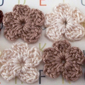 Crochet Brown Flowers - Etsy