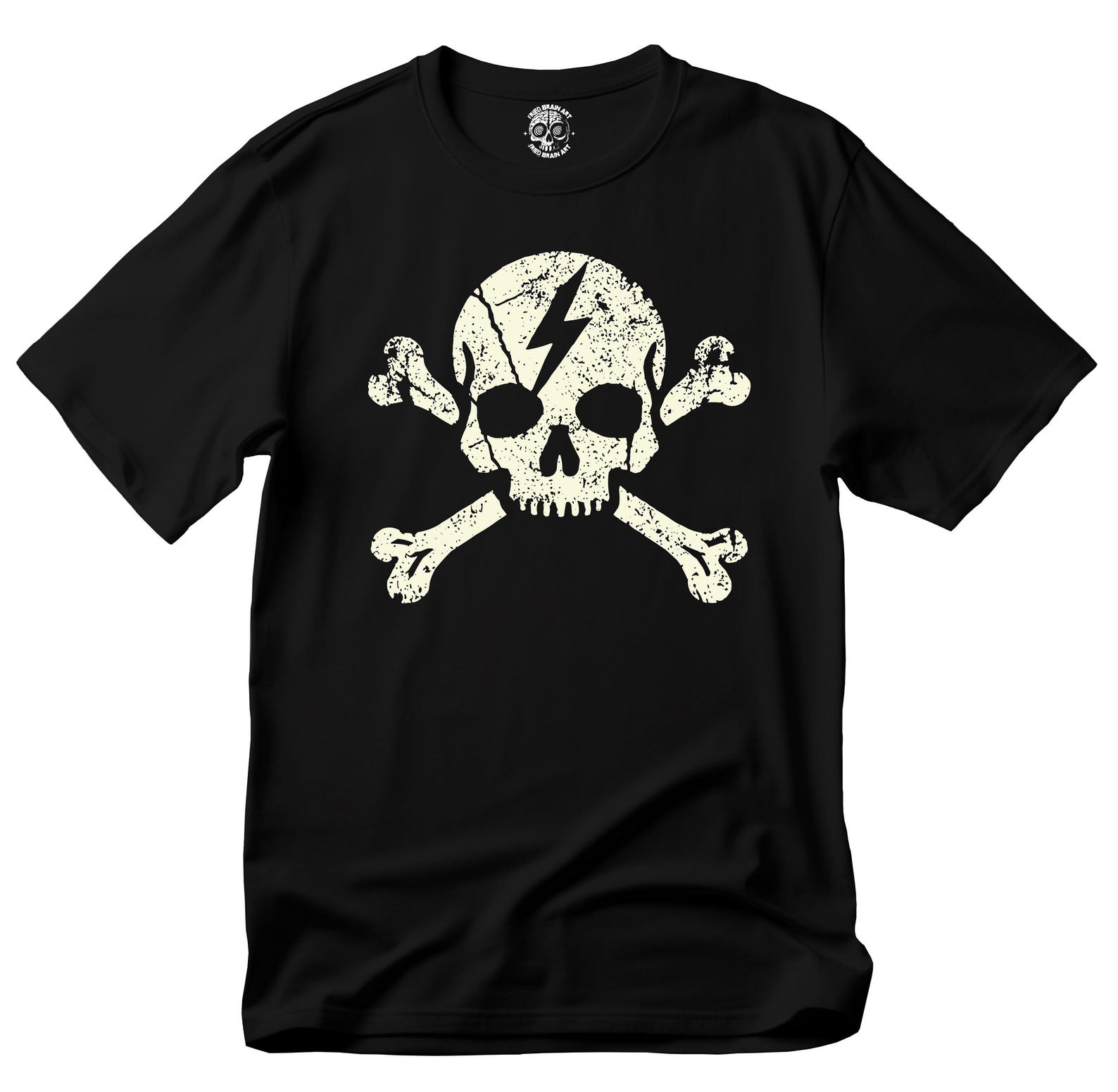 SKULL & CROSS BONES T Shirt, Skull Tshirt, Skeleton Tee, Skull Bones ...
