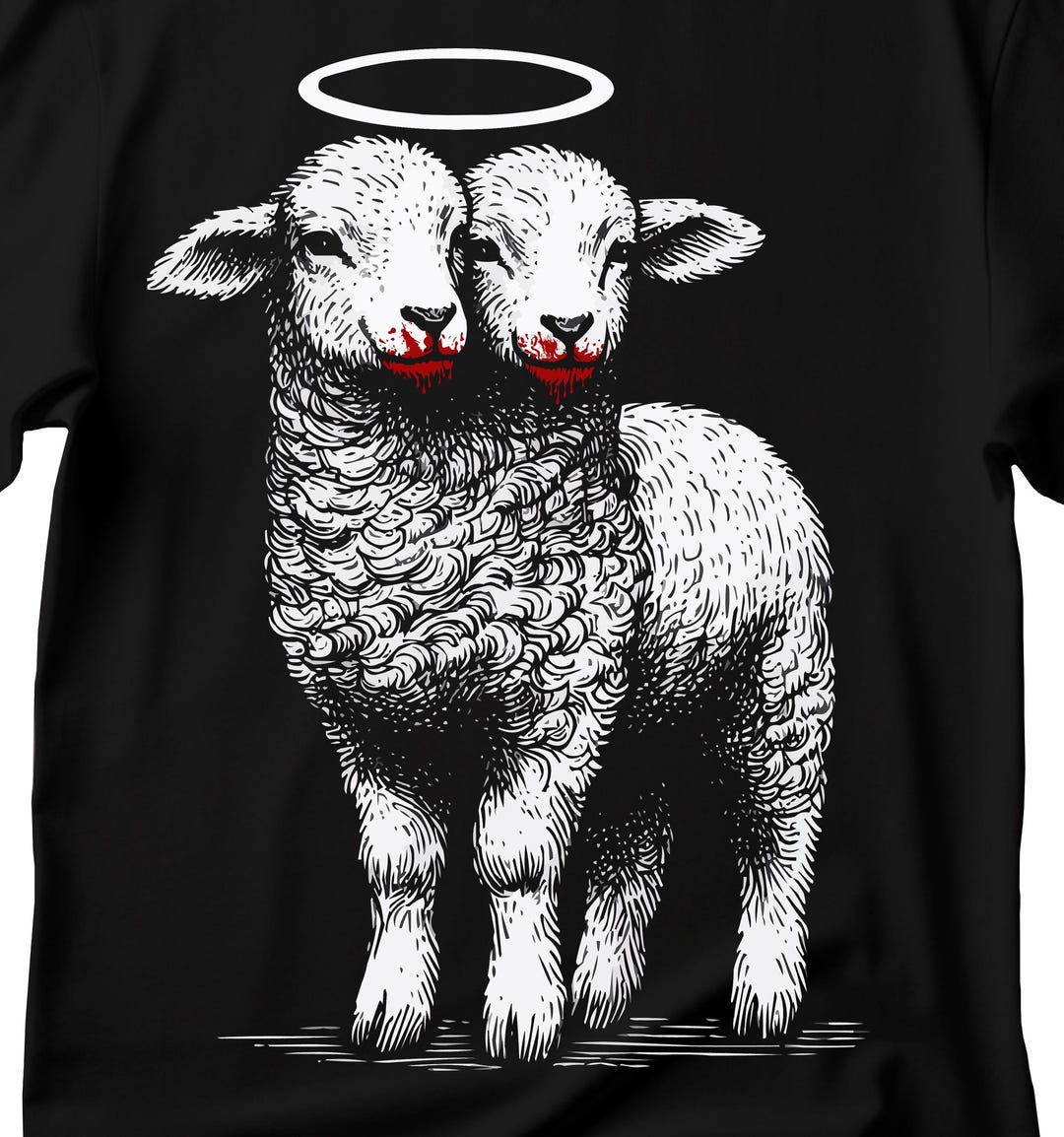Two Headed Goat Shirt Cute Goat Shirts for Women Men Weird Oddities T ...