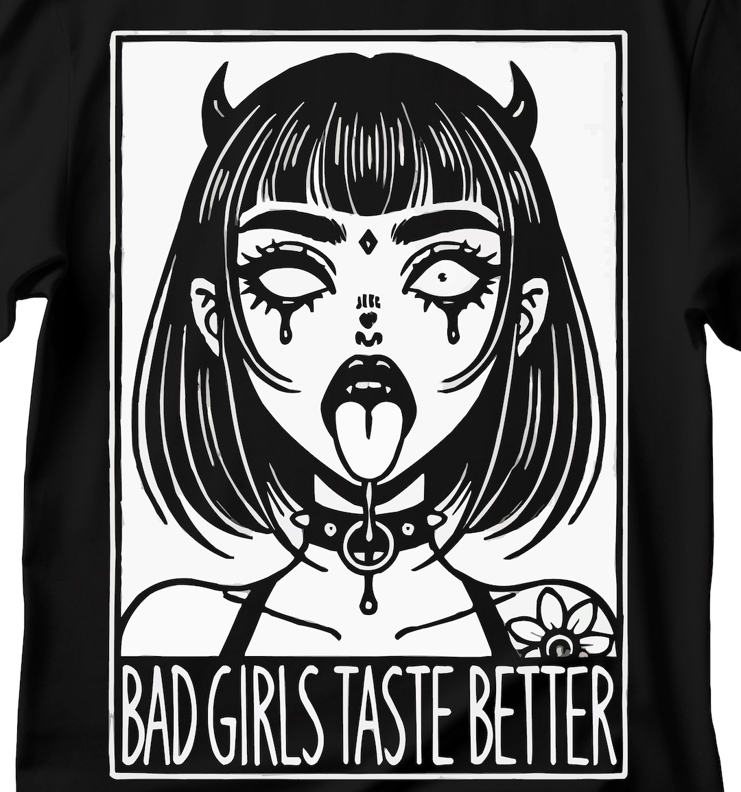 Bad Girls Taste Better T-shirt, Anime Demon Girl T-shirt, Anime Girl T ...