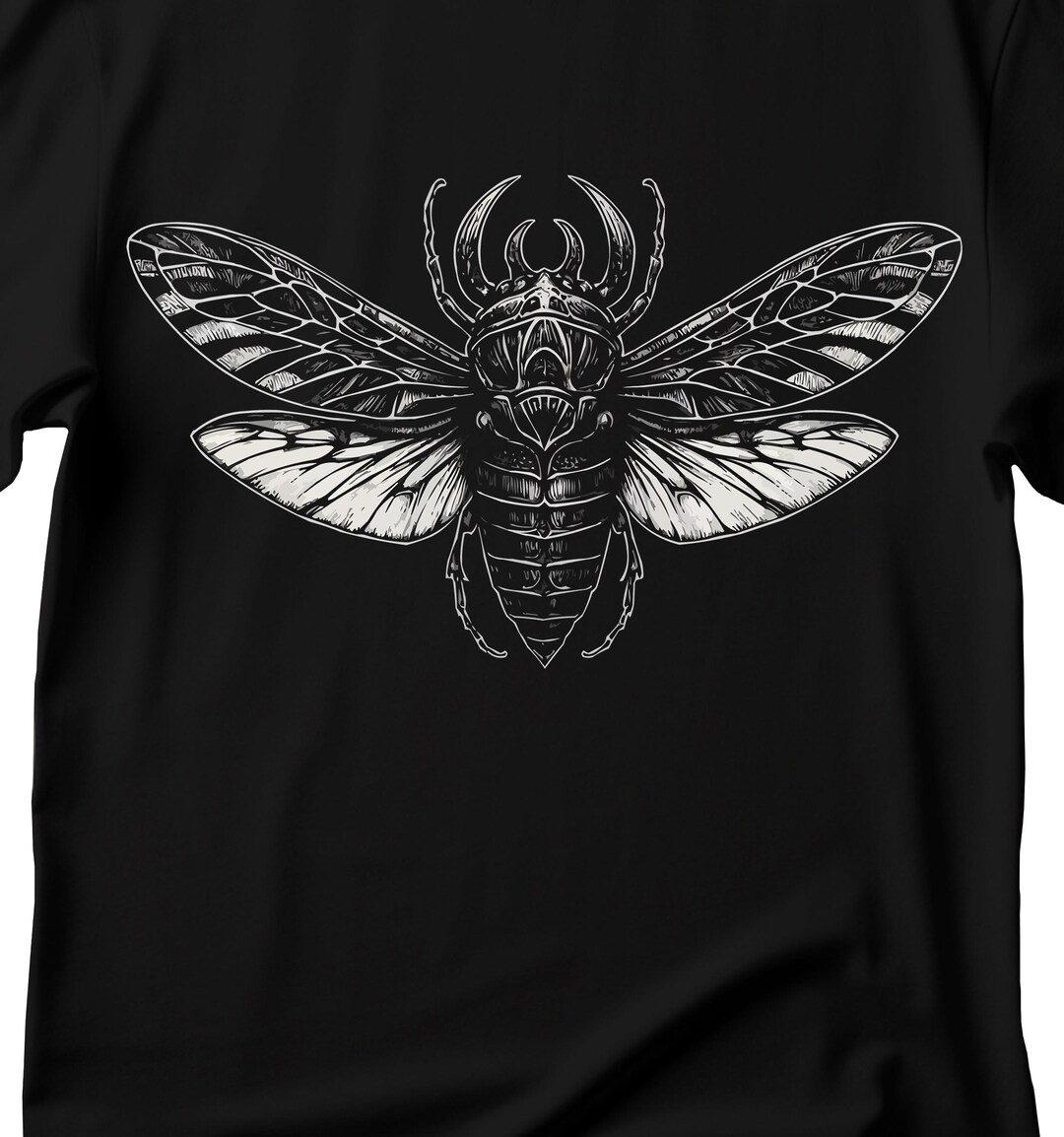 Distressed Beetle T-shirt: Dark Academia Entomology Art - Etsy