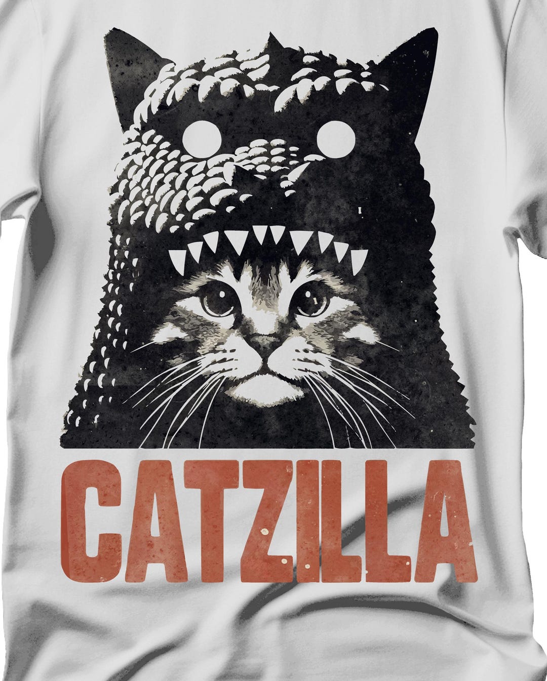 Catzilla Shirt -godzilla T Shirt - King of Monster T-shirt - Cat Owner ...