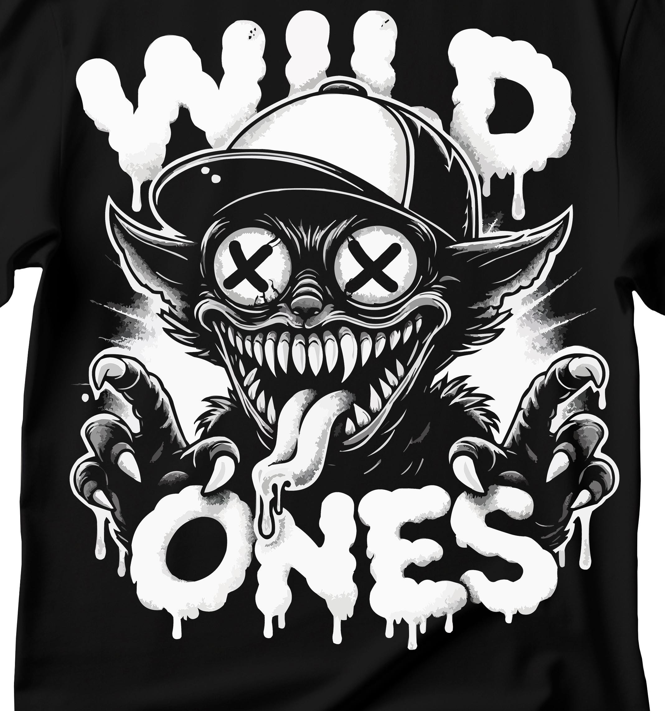 Devil Cat T-shirt: Funny Black Wildcat Graphic Tee - Etsy