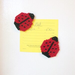 Ladybug Kitchen Set: Ladybug Coasters and Ladybug Magnets. Set of 4 ...