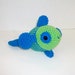 Tropical Fish Plush Toy Blue-green Toy Stuffed Fish Handmade - Etsy