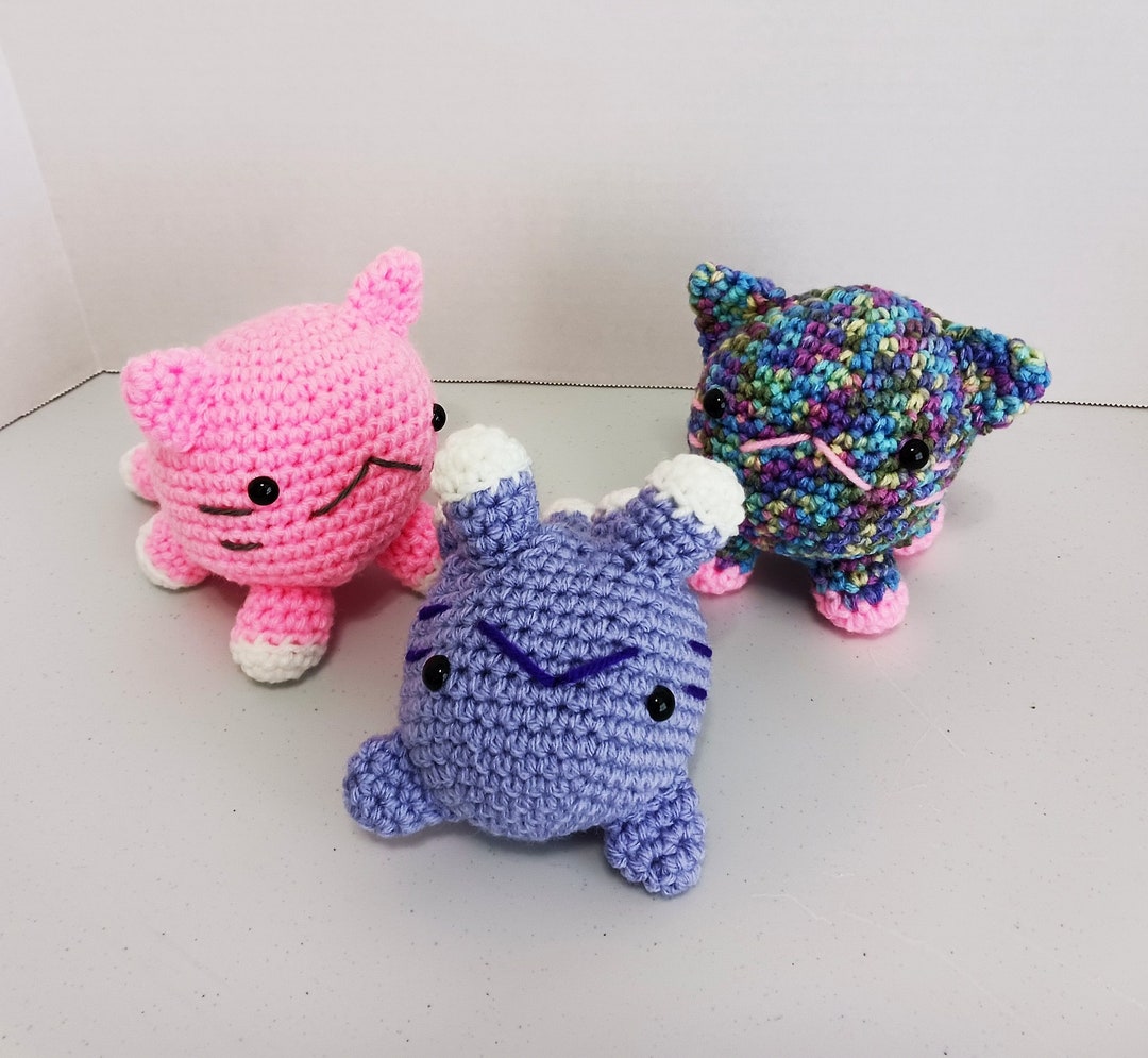 Roly-poly Crochet Cats. Cute & Cuddly Kittens. Handmade Plush Cats in ...