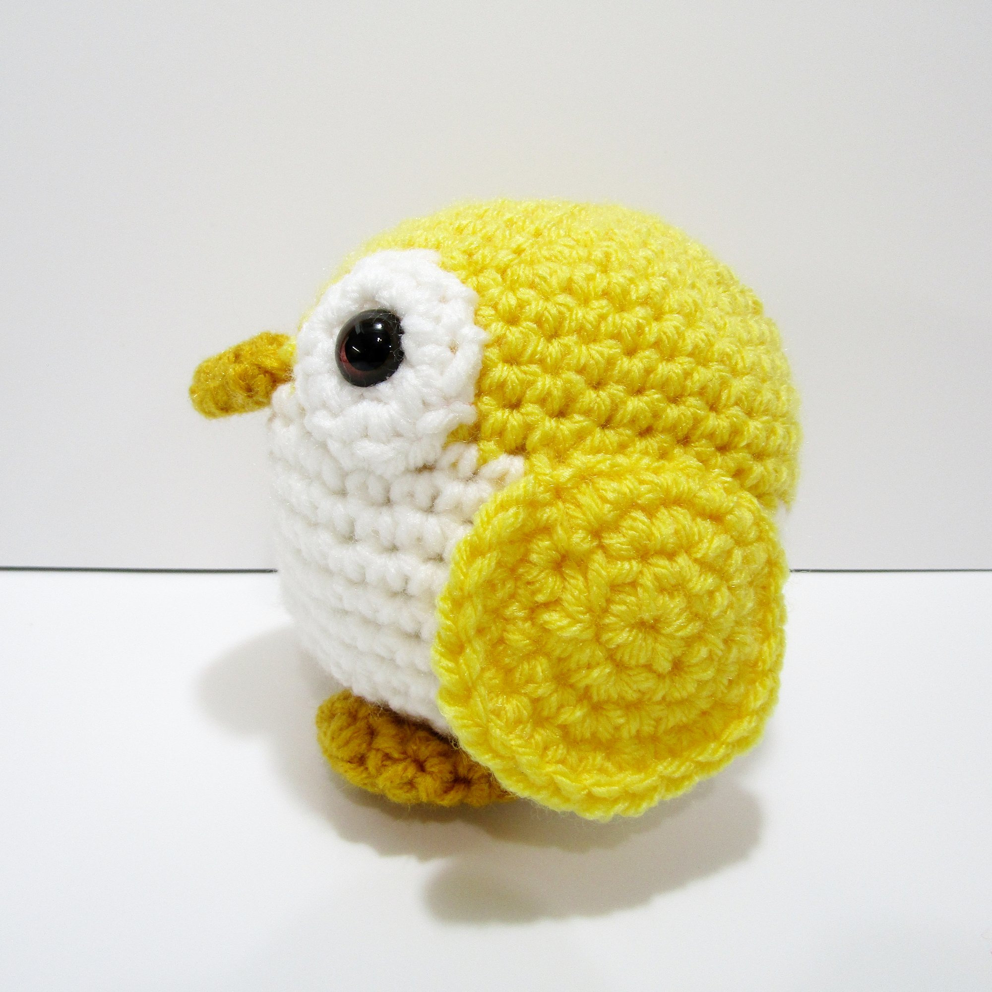 Sunshine Yellow Plush Penguin. Amigurumi Animal Roly-poly Crochet ...