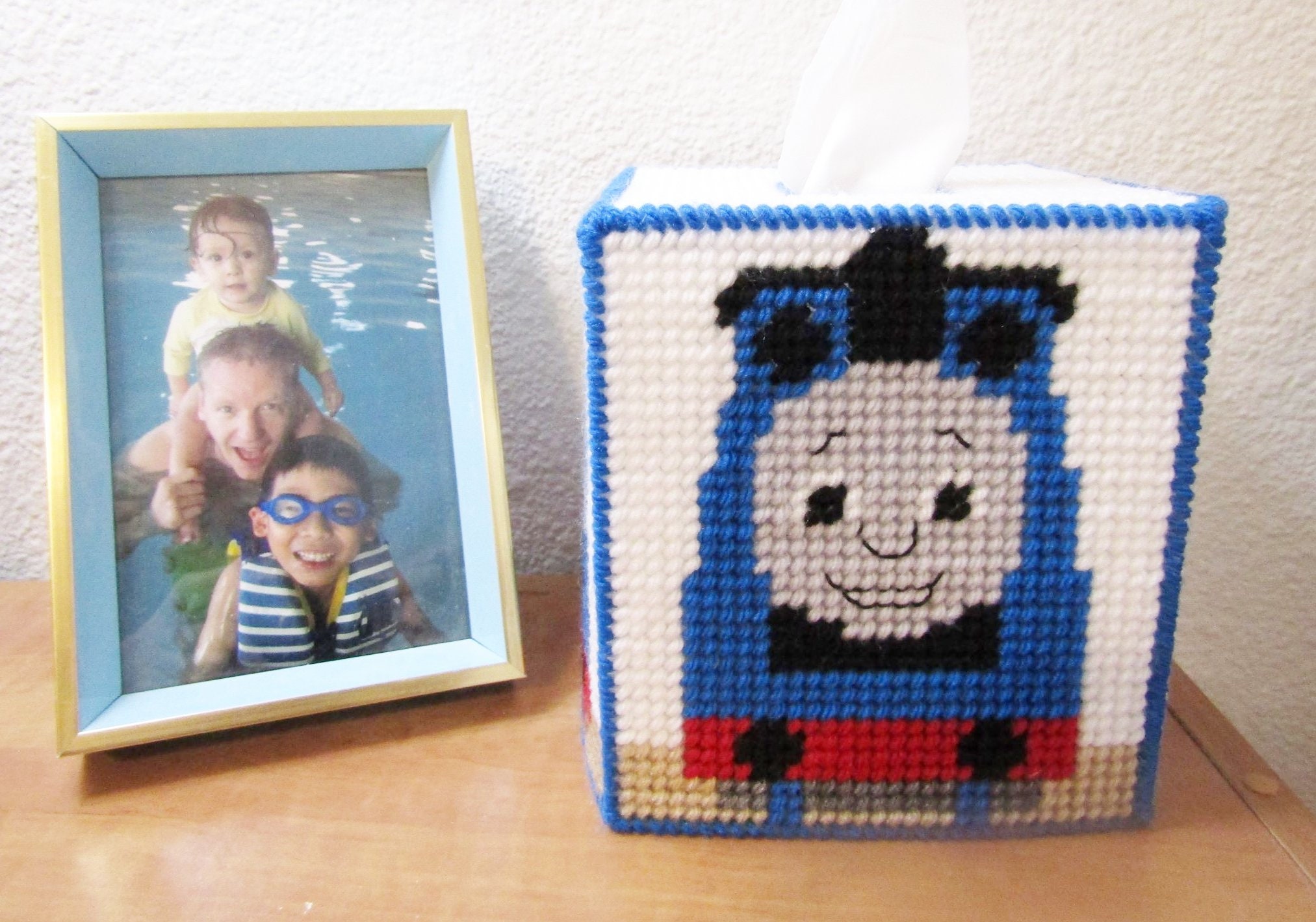 Storybook Train Tissue Box Cover. Child-favorite Cartoon Train - Etsy