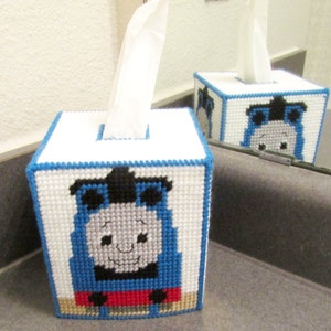 Storybook Train Tissue Box Cover. Child-favorite Cartoon Train Tissue ...