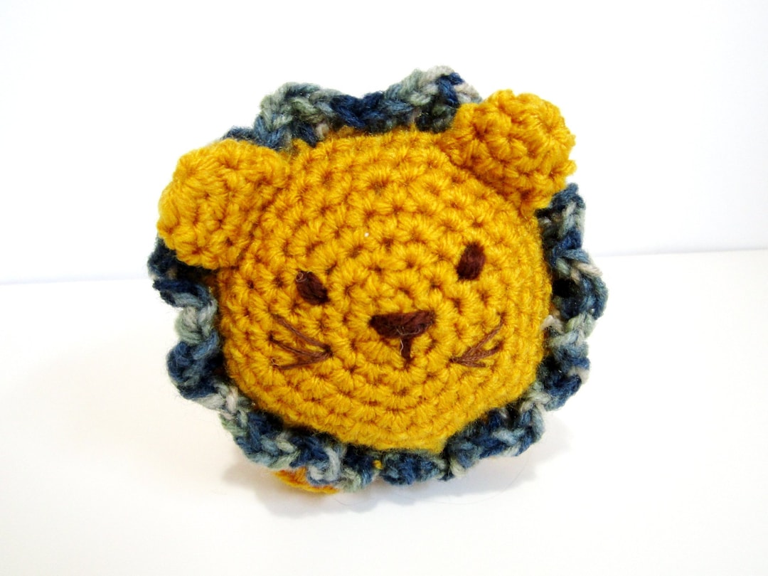 Luke the Lovable Lion Plush Animal. Amigurumi Animal in Kawaii Crochet ...