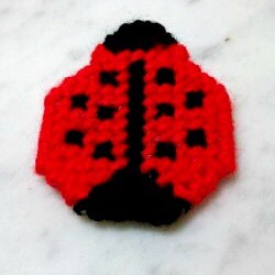 Ladybug Kitchen Set: Ladybug Coasters and Ladybug Magnets. Set of 4 ...