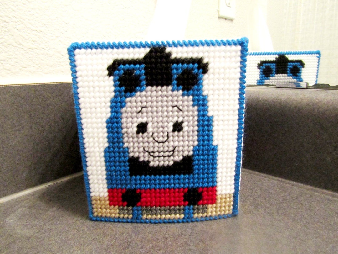 Storybook Train Tissue Box Cover. Child-favorite Cartoon Train Tissue ...