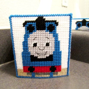 Storybook Train Tissue Box Cover. Child-favorite Cartoon Train Tissue ...
