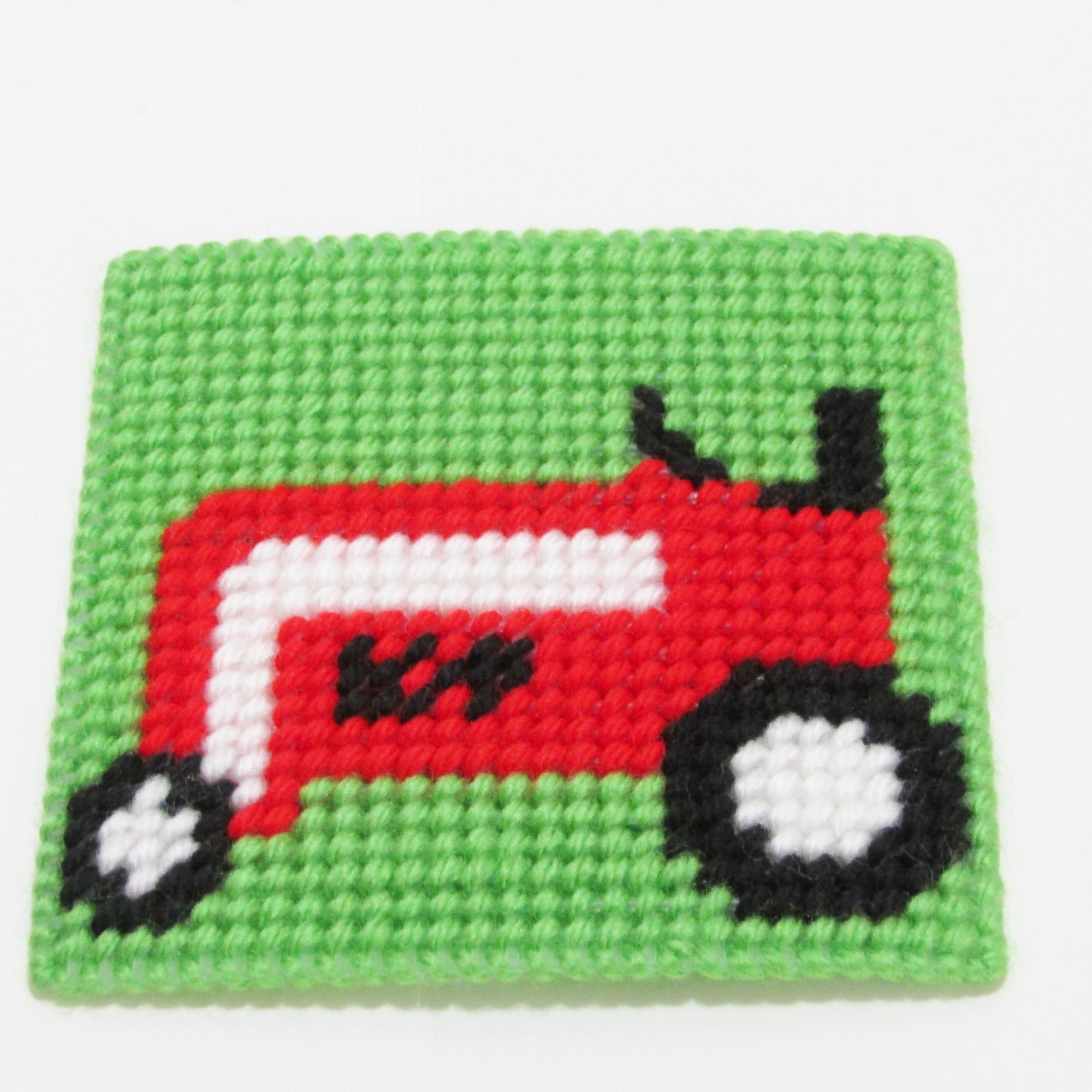 Farm Tractor Coaster Sets. Green Tractor Design or Red Tractor - Etsy
