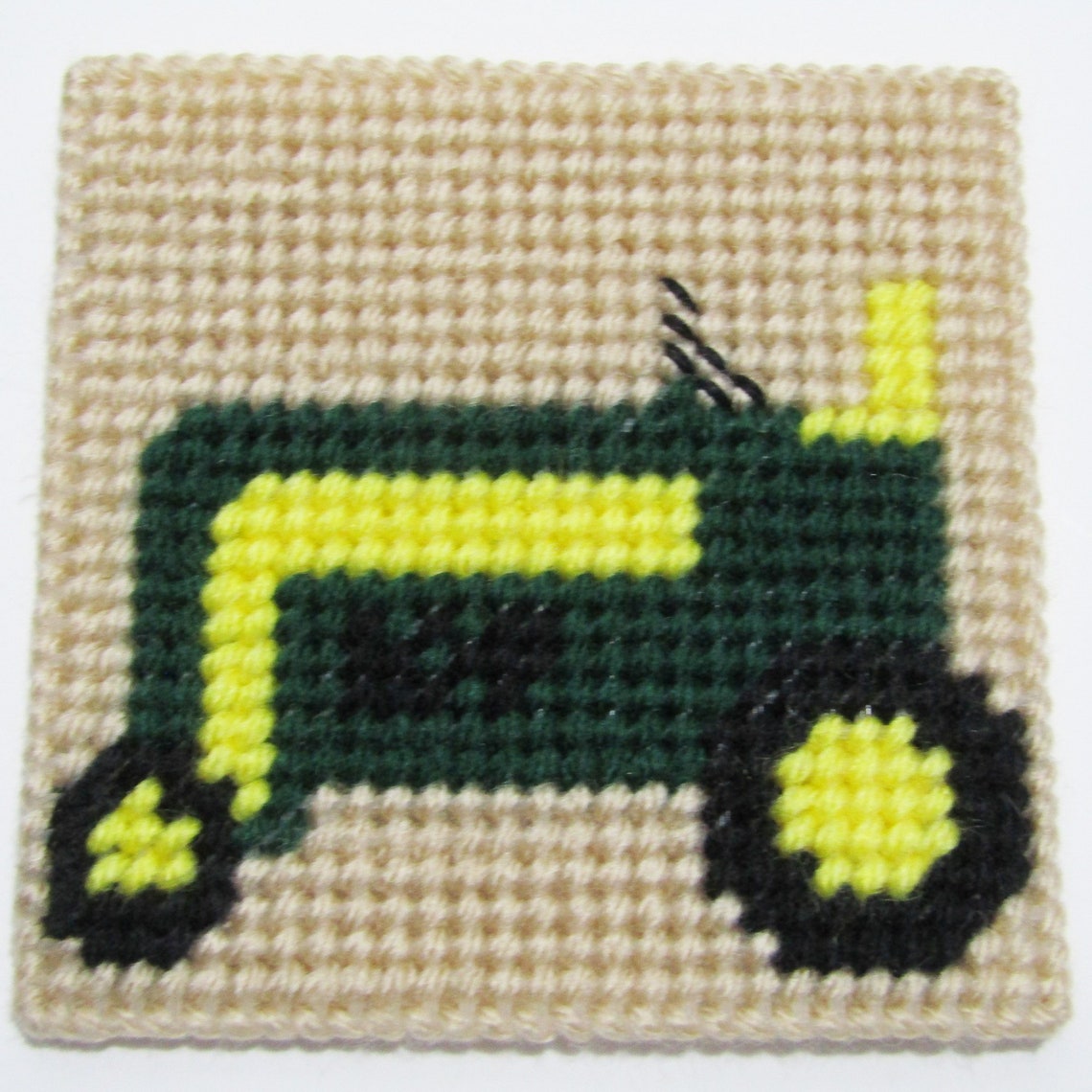 Farm Tractor Coaster Sets. Green Tractor Design or Red Tractor | Etsy