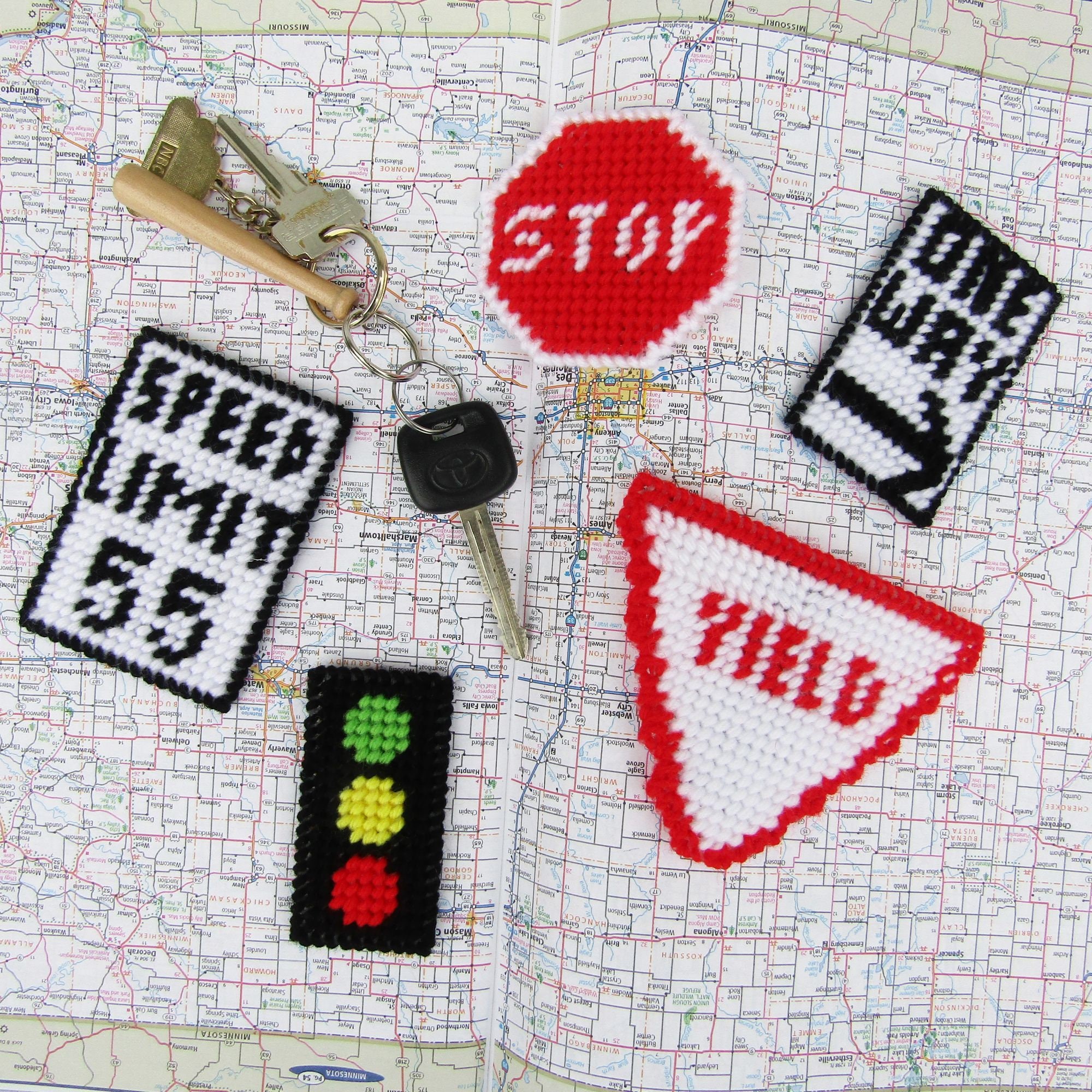 Road Sign Magnets. Five Magnets: Stop Sign One Way Traffic - Etsy
